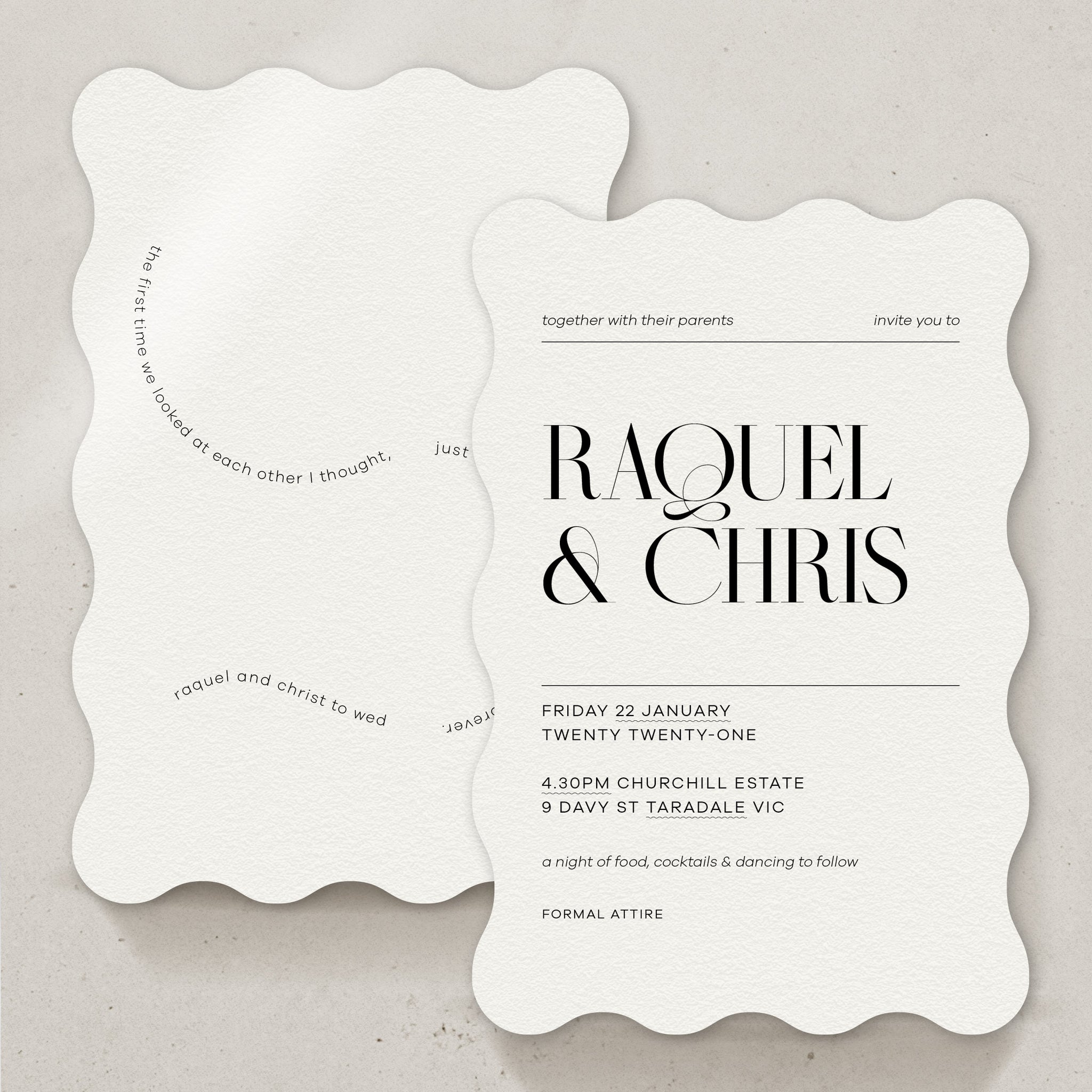 Ciel Invitation - Modern Weddings / Free delivery available