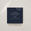 Frisson - Wedding Information/Details card