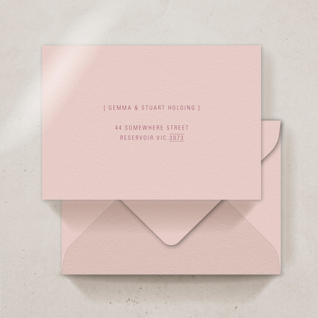 Redamancy Invitation - Modern Weddings / Free delivery avail